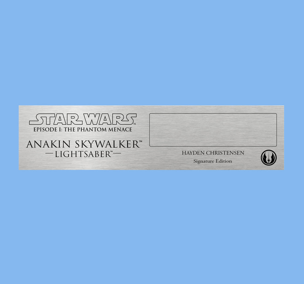 HAYDEN CHRISTENSEN - ANAKIN SKYWALKER - PLAQUES - BRUSHED METAL – AMCustomPlaques