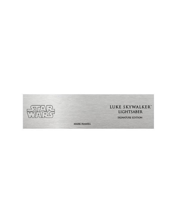MARK HAMIL - LUKE SKYWALKER - PLAQUES - BRUSHED METAL – AMCustomPlaques